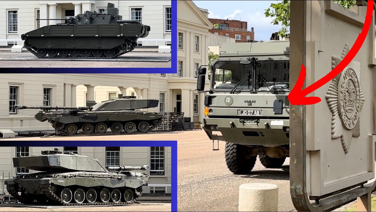 *SUPER RARE* Tanks SPOTTED in Central London as President Biden visits ...