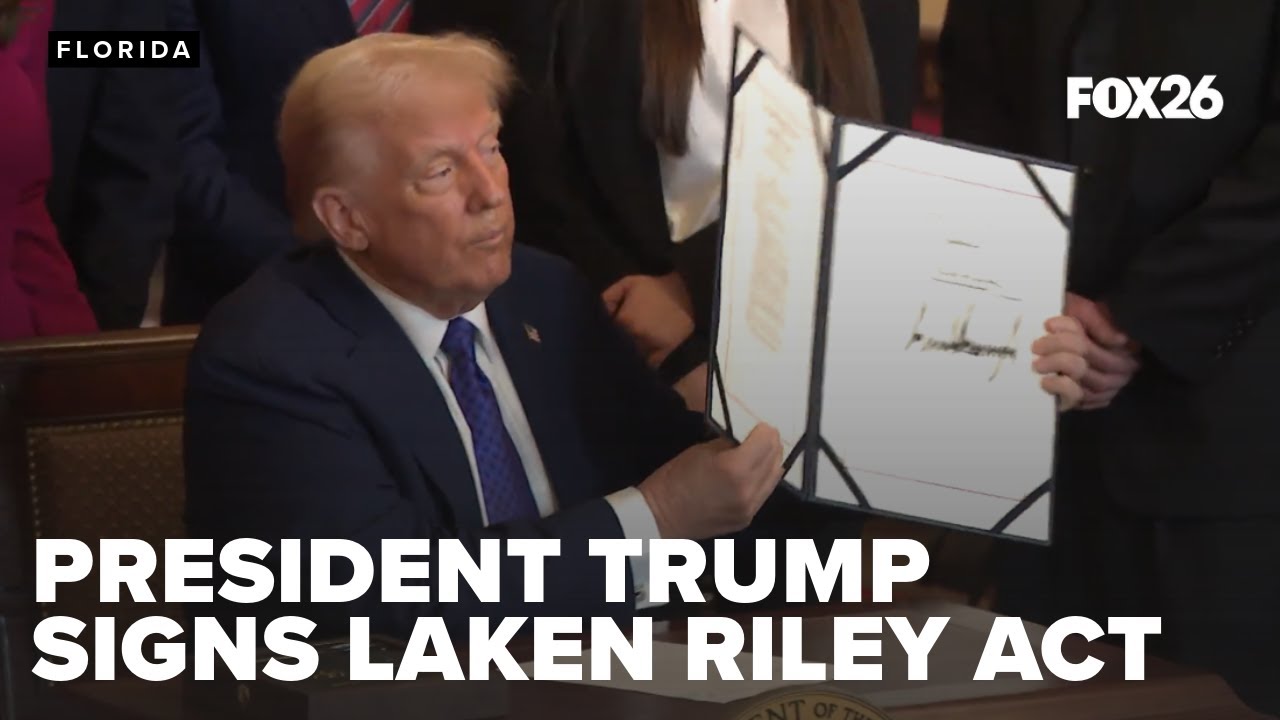 Trump signs Laken Riley Act, marking first legislative win for ...