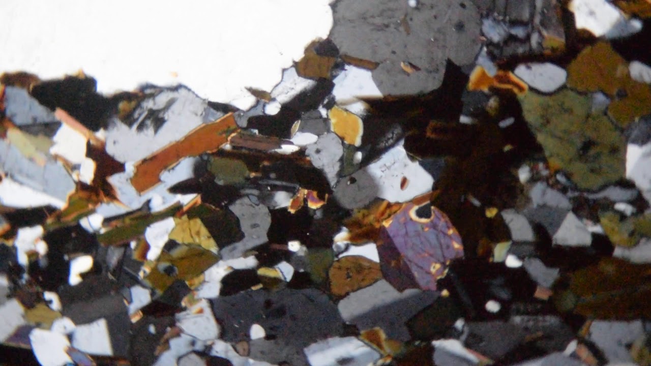 Amphibole-Biotite Micro-Tonalite Thin Section - YouTube