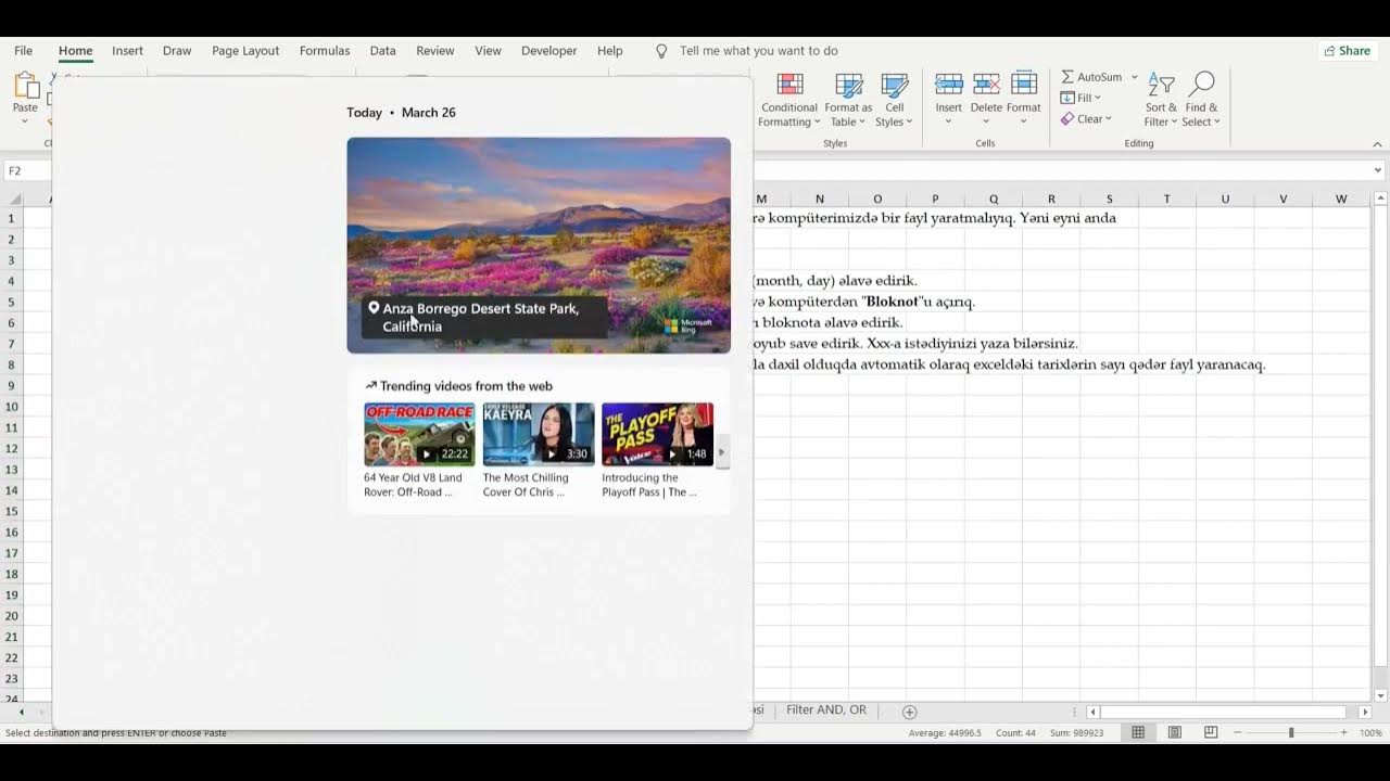 How to create multiple files in Excel - Toplu fayl yaratmaq üsulu - YouTube