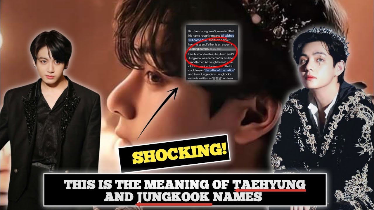 Shocking Fact! This Is The Meaning Of The Names Jeon Jungkook And Kim ...