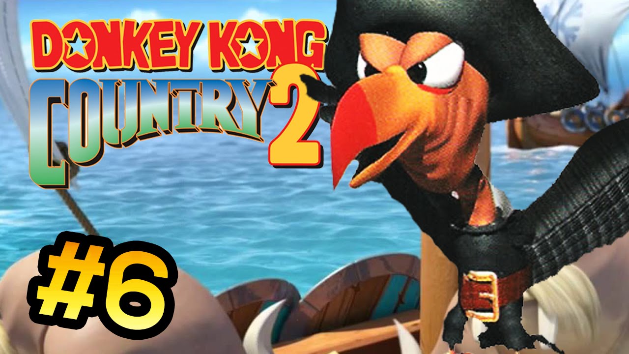 Donkey Kong Country 2 . 1-6 (BOSS) Krow´s Nest . SNES [HD] - YouTube