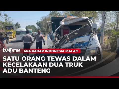 Diduga Ugal-ugalan, Dua Truk di Ngawi Terlibat Adu Banteng! Satu Tewas | AKIM