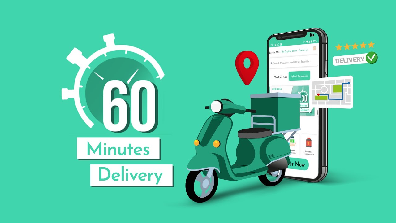 60 Minutes Delivery - MediQuick™ App - YouTube