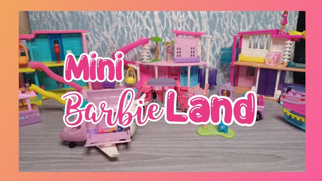 Unboxing the complete Mini Barbie land set!! - YouTube