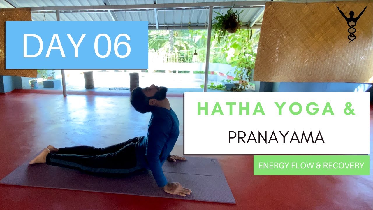 Hatha Yoga + Pranayama - Increase your Pranic Energy (DAY6)|2020 - YouTube