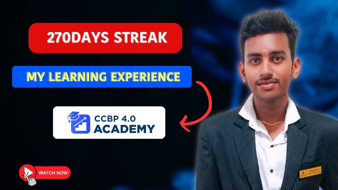 NxtWave Student Review in Tamil | 270 Days Consistency Streak | CCBP Academy | 2024 - YouTube