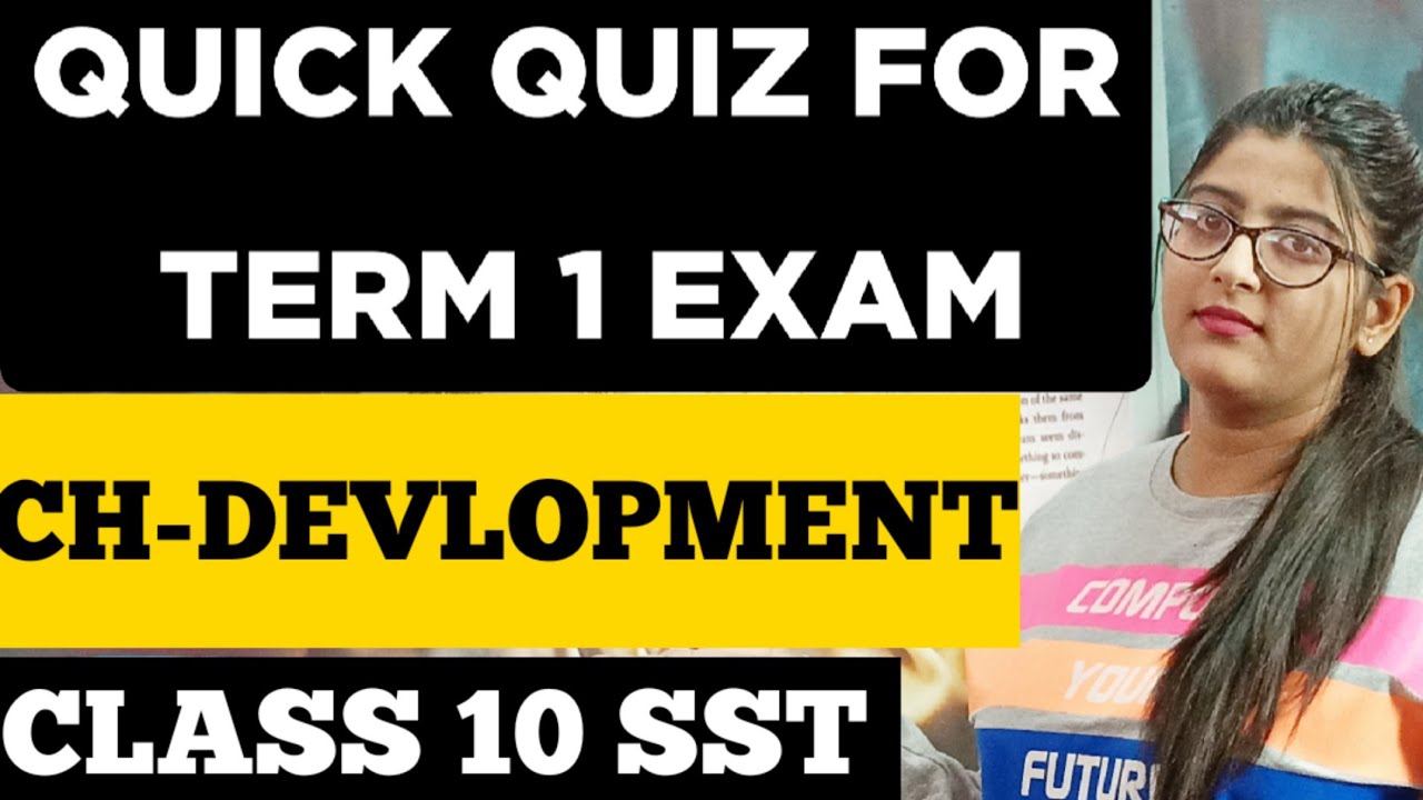Quick Quiz|Development class 10 economics mcq|Class 10 SST Term 1 MCQ ...