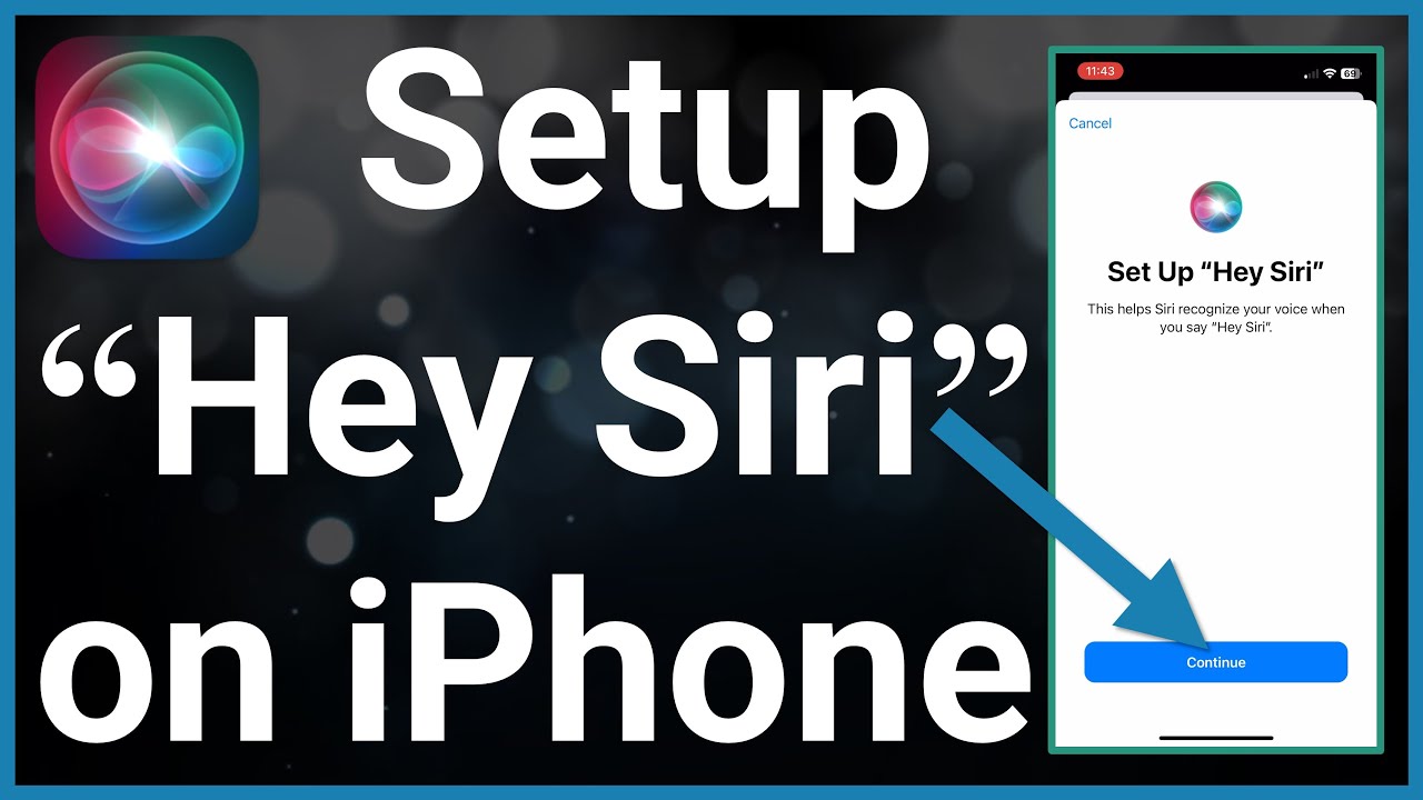 How To Setup Hey Siri On iPhone - YouTube