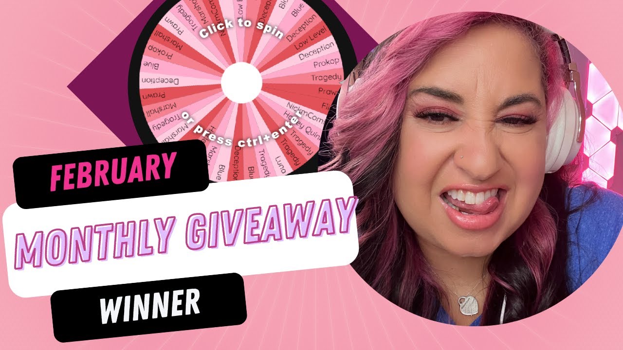 Monthly Giveaway winner for February - YouTube