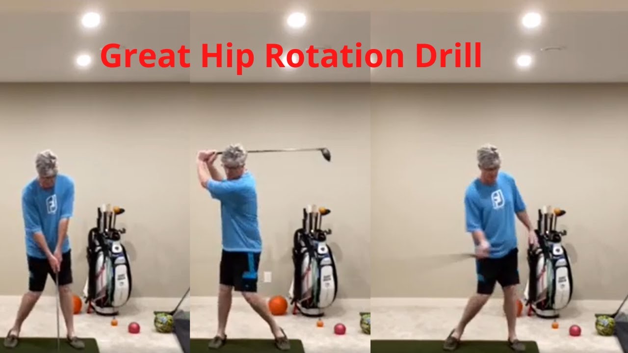 Great Drill to Improve Your Golf Swing Hip Rotation! - YouTube