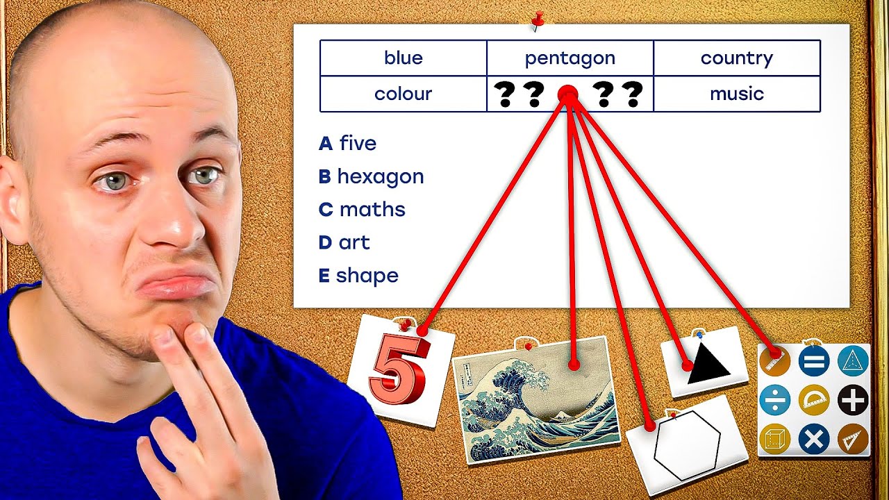 Spot the link (11+ verbal reasoning word grids) - YouTube