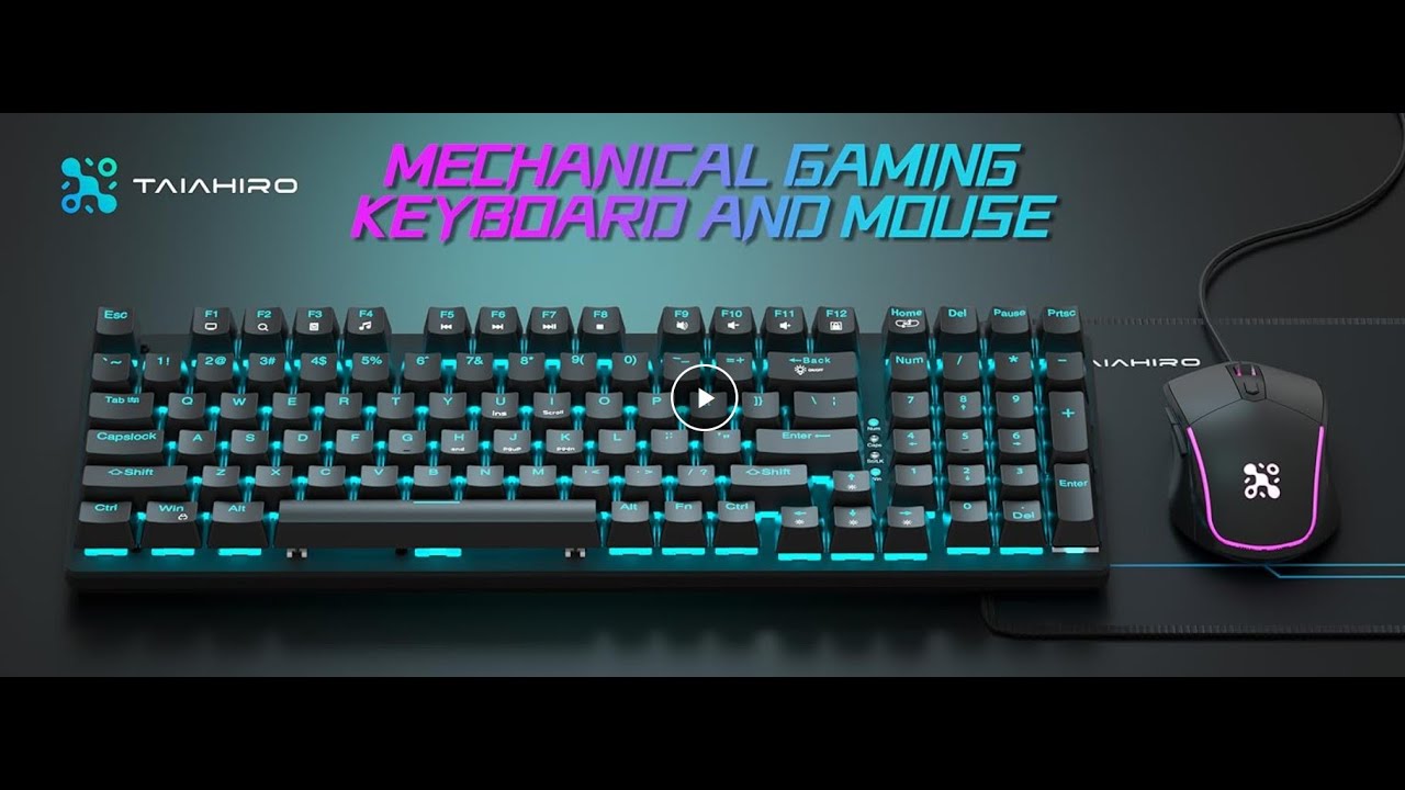 Taiahiro Mechanical Gaming Keyboard and Mouse - YouTube