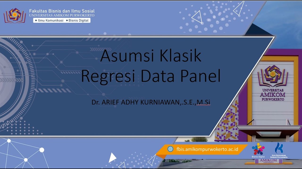 Uji Asumsi KlasiK RegresI Data Panel - YouTube