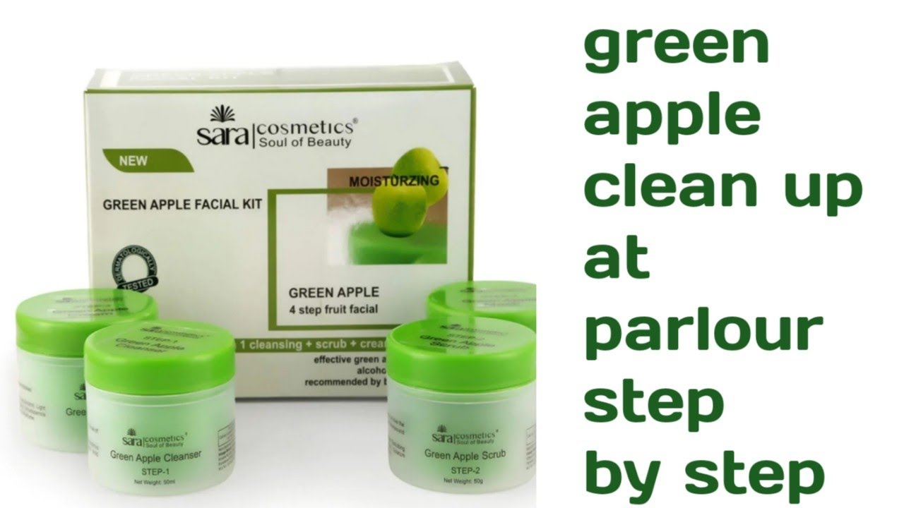 green apple clean up step by step at parlour #queensbeaty @queens ...