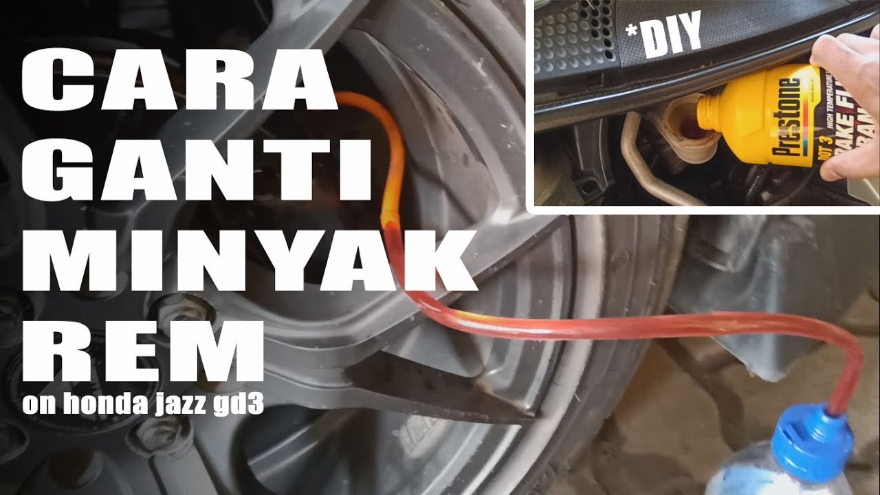 Cara ganti minyak rem mobil tanpa lepas roda (DIY) on honda jazz gd3 ...