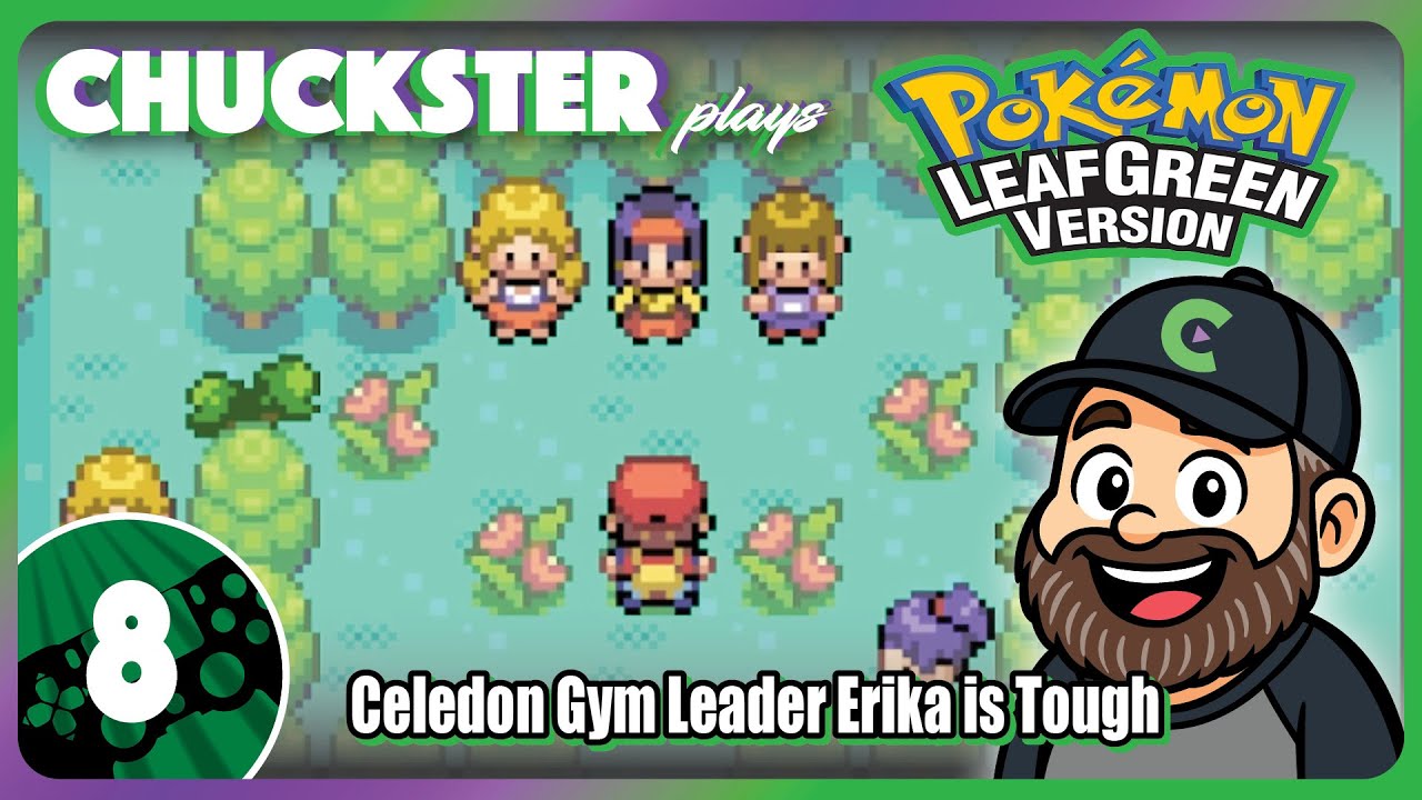 Celedon Gym Leader Erika is Tough | Pokemon Leaf Green Ep.8 | Gameboy ...