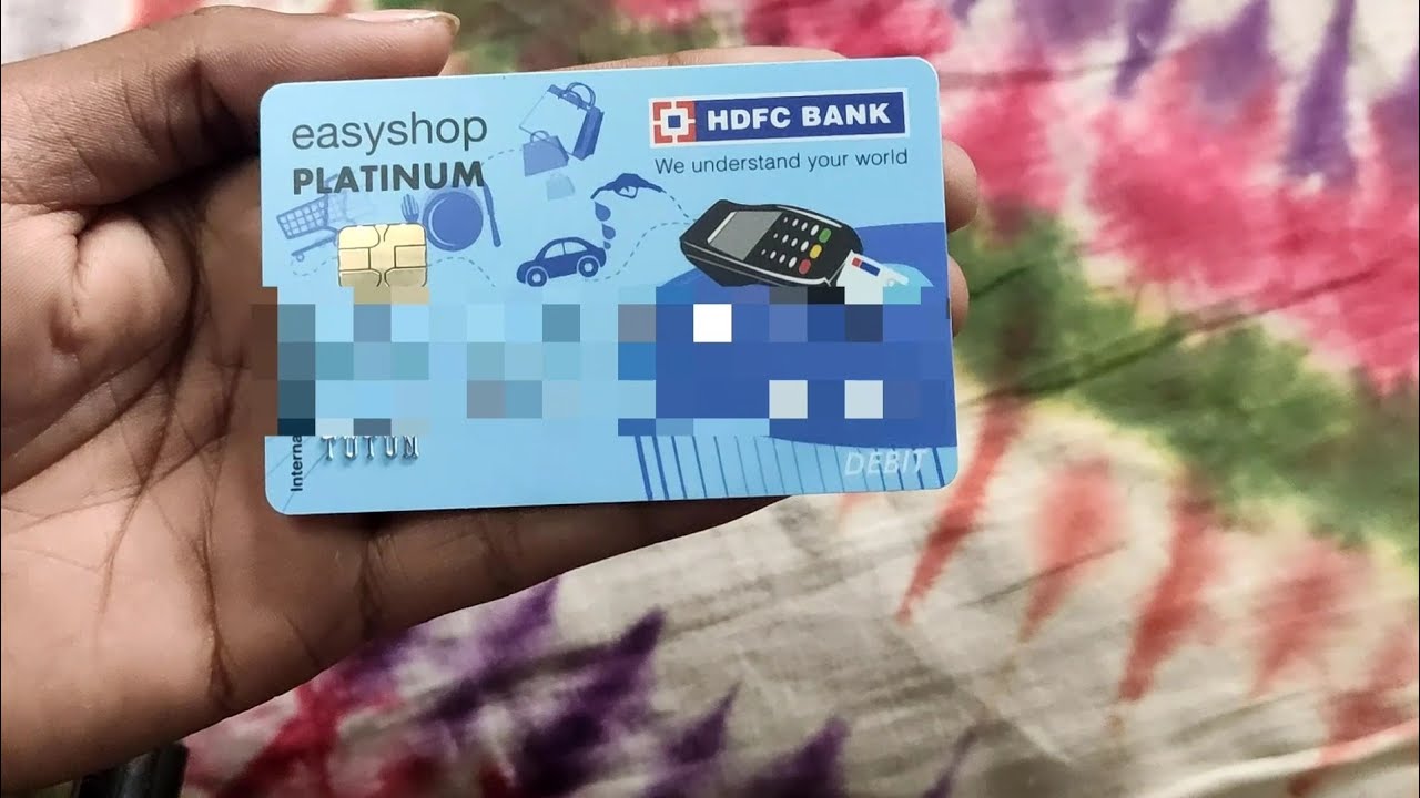 HDFC Bank Rupay debit card Unboxing - YouTube