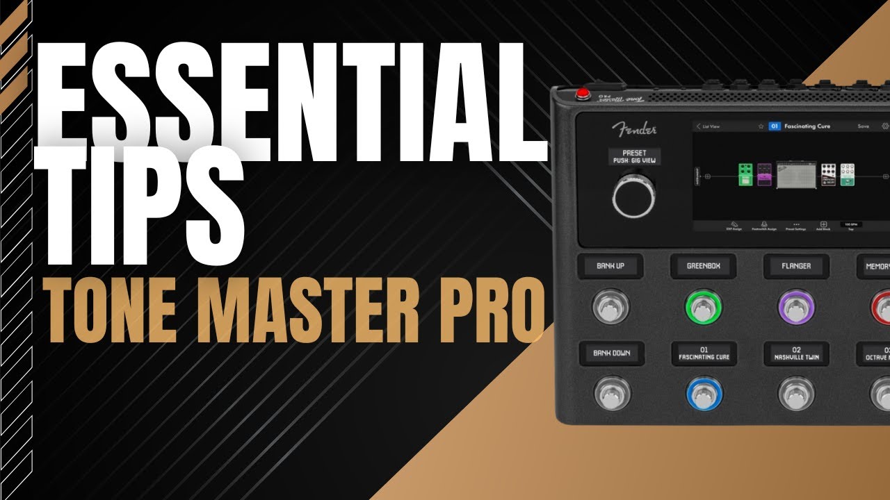 My Top 5 Tips for the Fender Tone Master Pro - YouTube