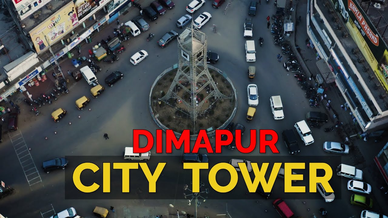 Dimapur town aerial view - YouTube