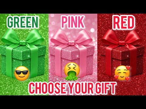 Choose your gift 🎁💝🤩🤮||3 gift box challenge green,pink & red #giftboxchallange #chooseyourgift