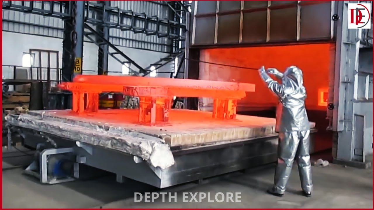 Incredible Super-Duper Hot Metal Process | Satisfying Heavy Factory ...