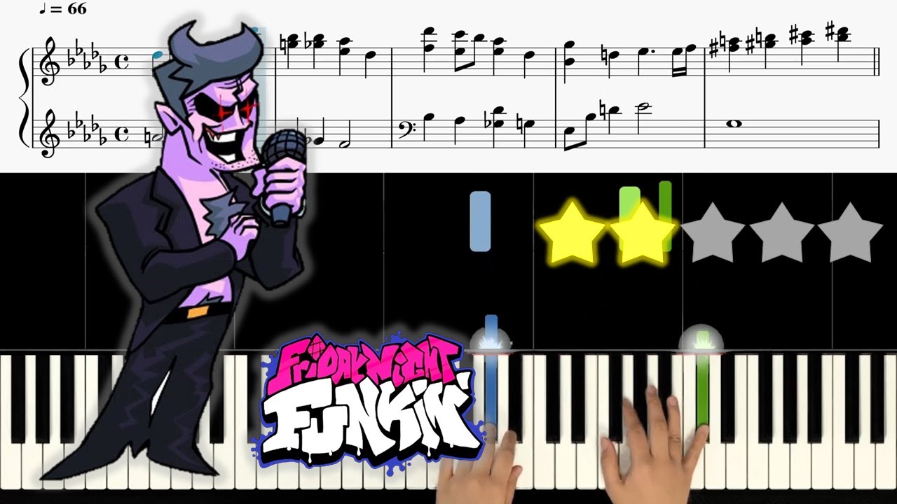Friday Night Funkin' - Dad Battle 🎹《Piano Tutorial》 ★★☆☆☆ - YouTube
