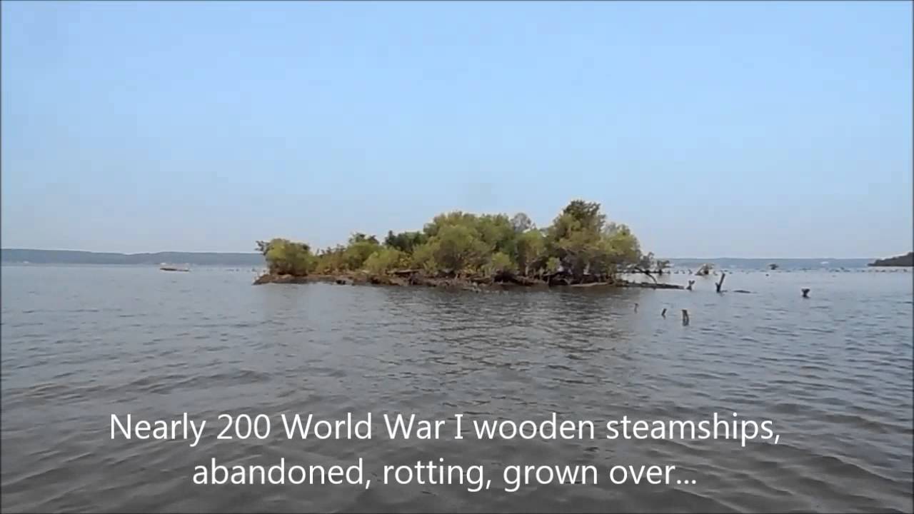Mallows Bay; Nearly 200 Rotting Wooden Steamships - YouTube