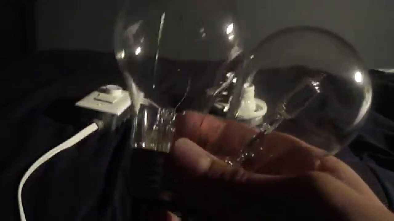 Sylvania 43w Halogen Lamp + 60w Clear Incandescent bulb comparison ...