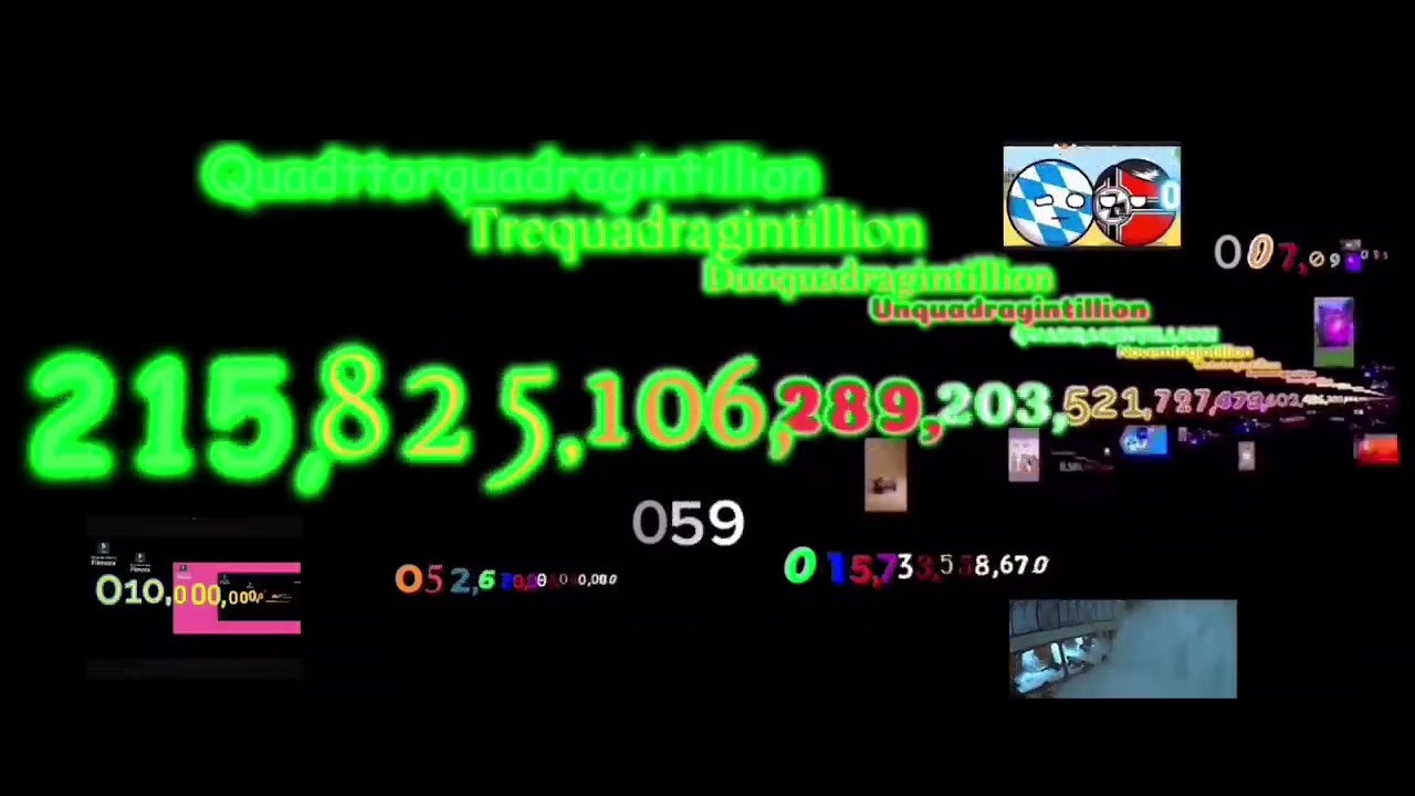 Numbers 1 to 1 Quinquadragintillion (45/100) Centillion - YouTube