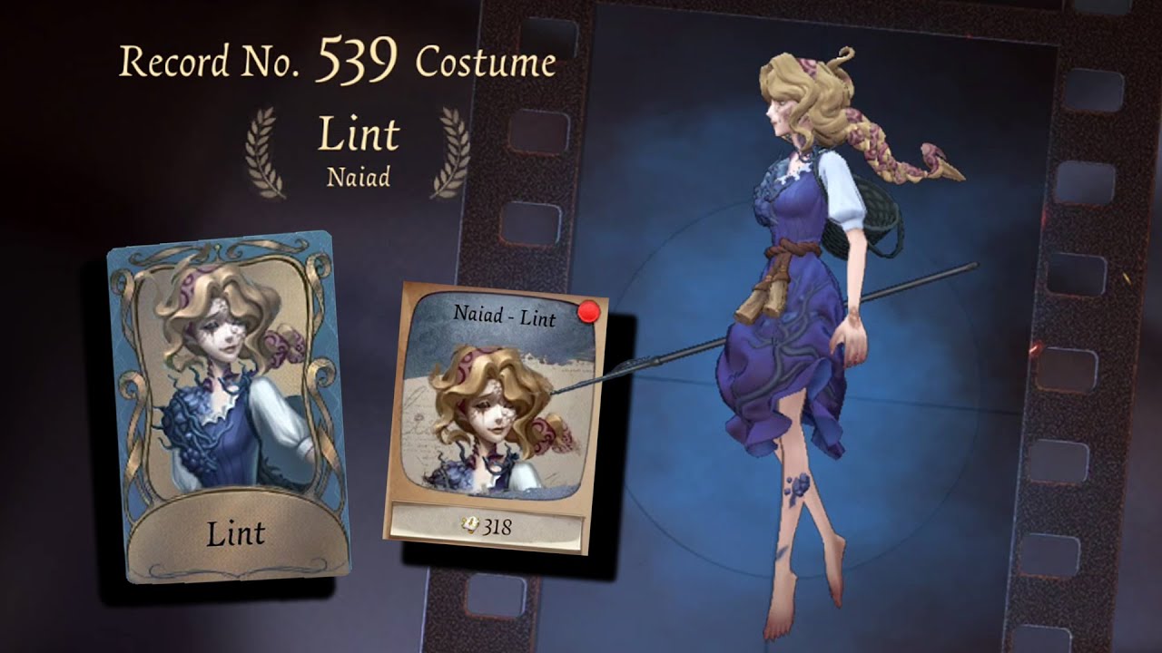The Naiad's Newest Skin "Lint" Gameplay | Identity V Grace - YouTube
