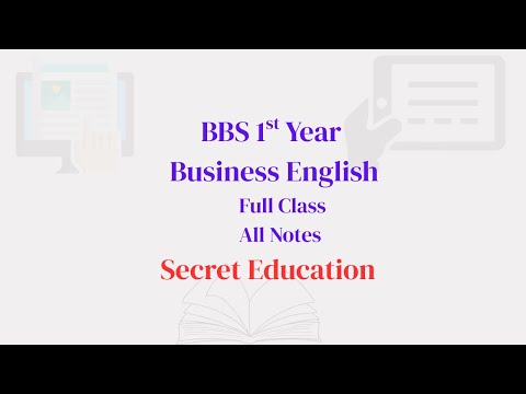 BBS 1st Year English Full Syllabus Explained - Secret Education - YouTube