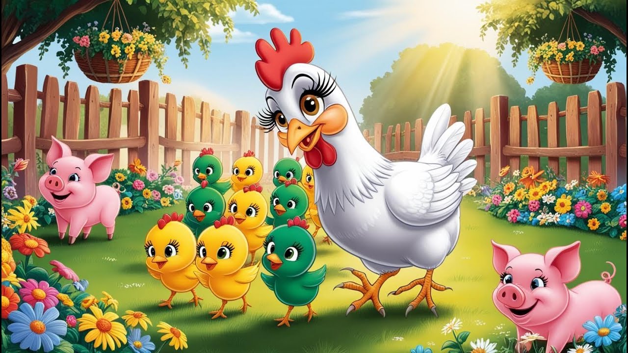 Đàn gà trong sân - Nhạc thiếu nhi mới - Con lợn con gà nhạc sôi động ...