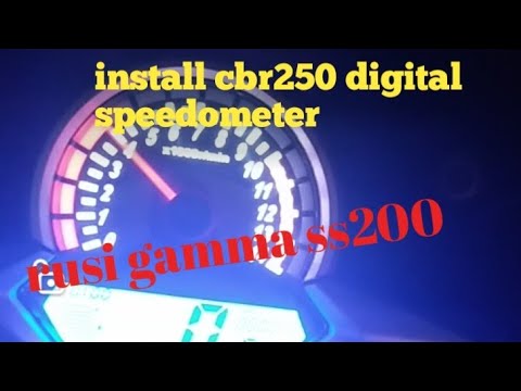 D.I.Y install digital speedometer for rusi ss200 gamma - YouTube