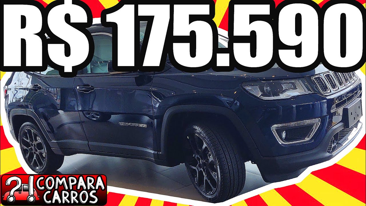 R$ 175.590 VISITA RÁPIDA Jeep Compass Limiited 2021 Azul Jazz Metálico ...