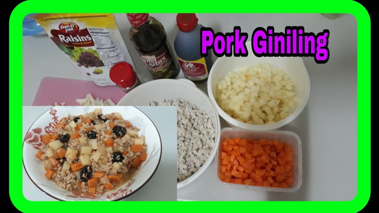 HOW TO COOK PORK GINILING/THE BEST AND EASIEST TO FOLLOW - YouTube