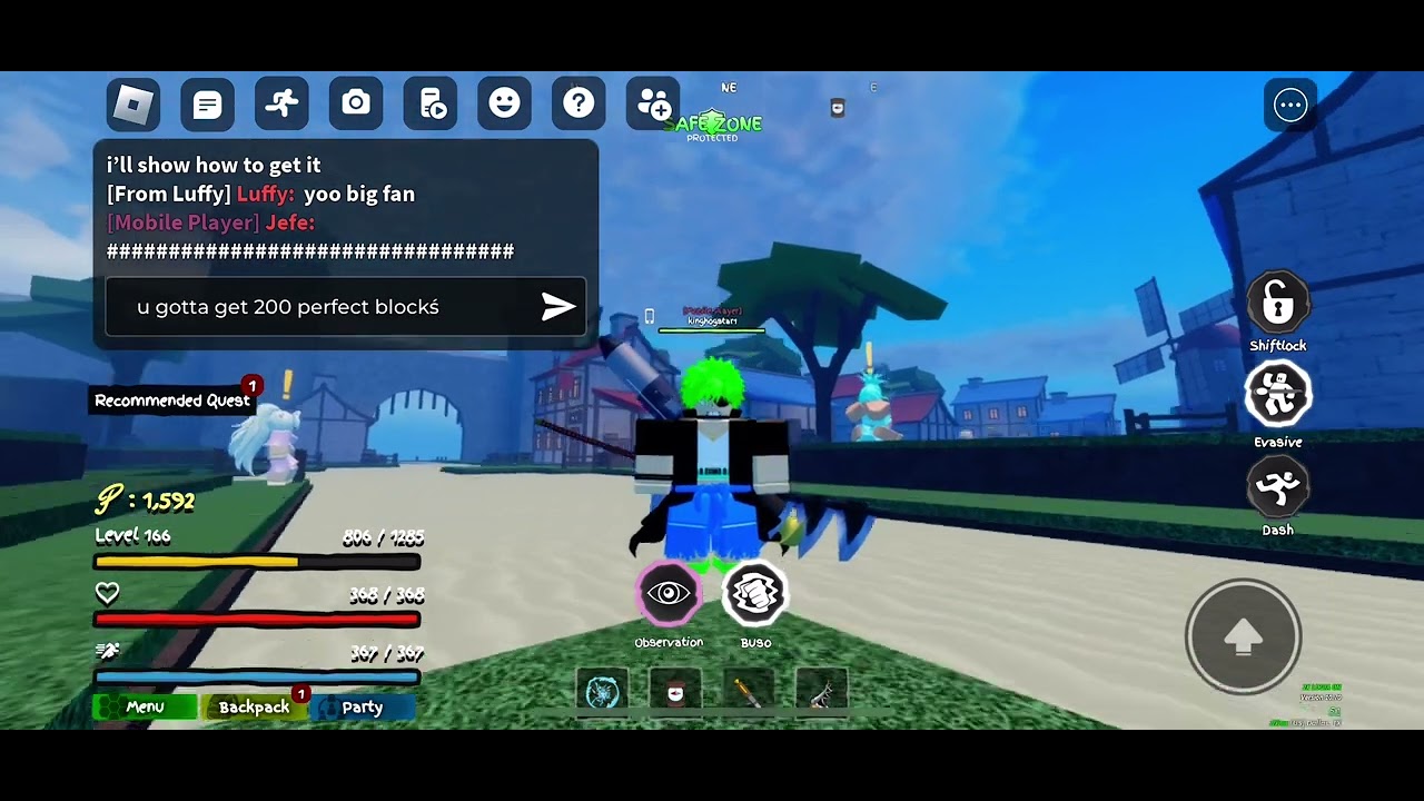 showcasing observation and how to do perfect blocks - YouTube