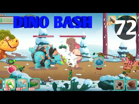 Dino Bash Level 72 Android walk-through Gameplay...!
