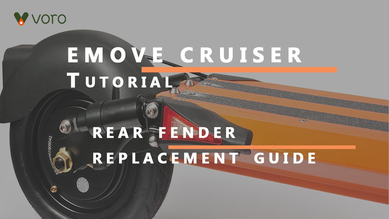 How to replace the Rear Fender on the Emove Cruiser - YouTube
