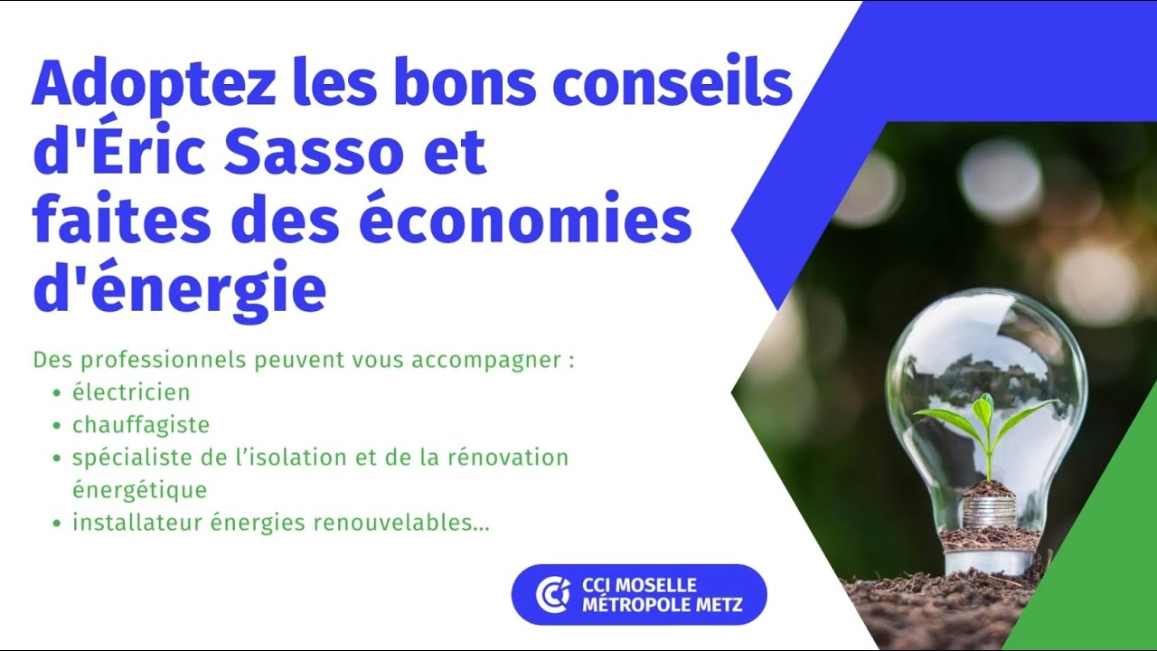 Économies d'énergie - témoignage d'Eric Sasso, président du syndicat ...