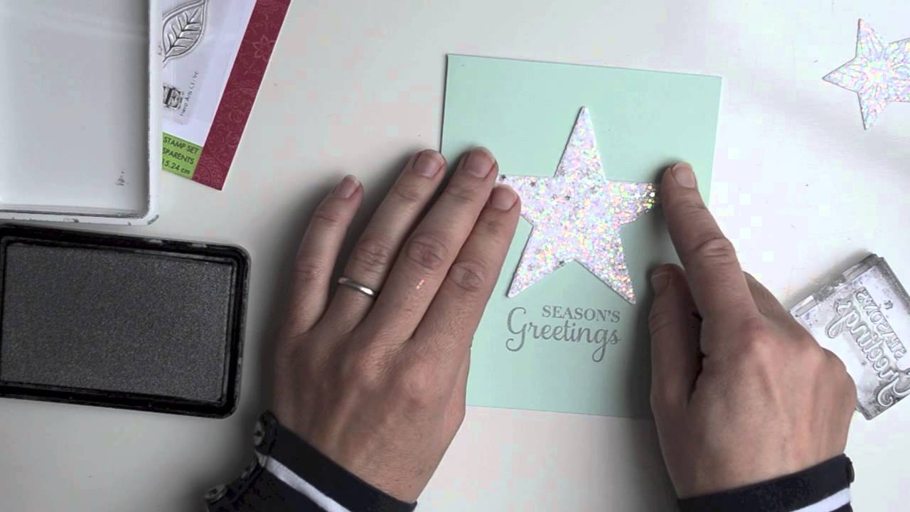 Sparkle Star with DIY Glitter Paper - YouTube