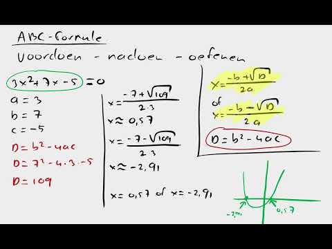 Drie voorbeelden van de abc-formule - YouTube