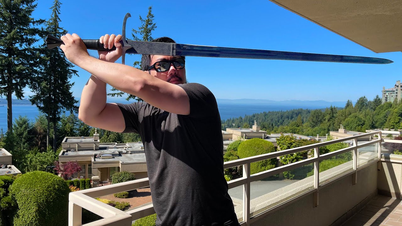 Honshu Historical Claymore Review & Test Cutting (5 Feet Long Scottish ...