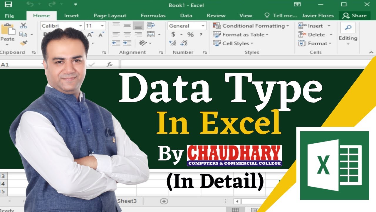 Data Type in Excel in Detail - Types of Data in Microsoft Excel - By ...