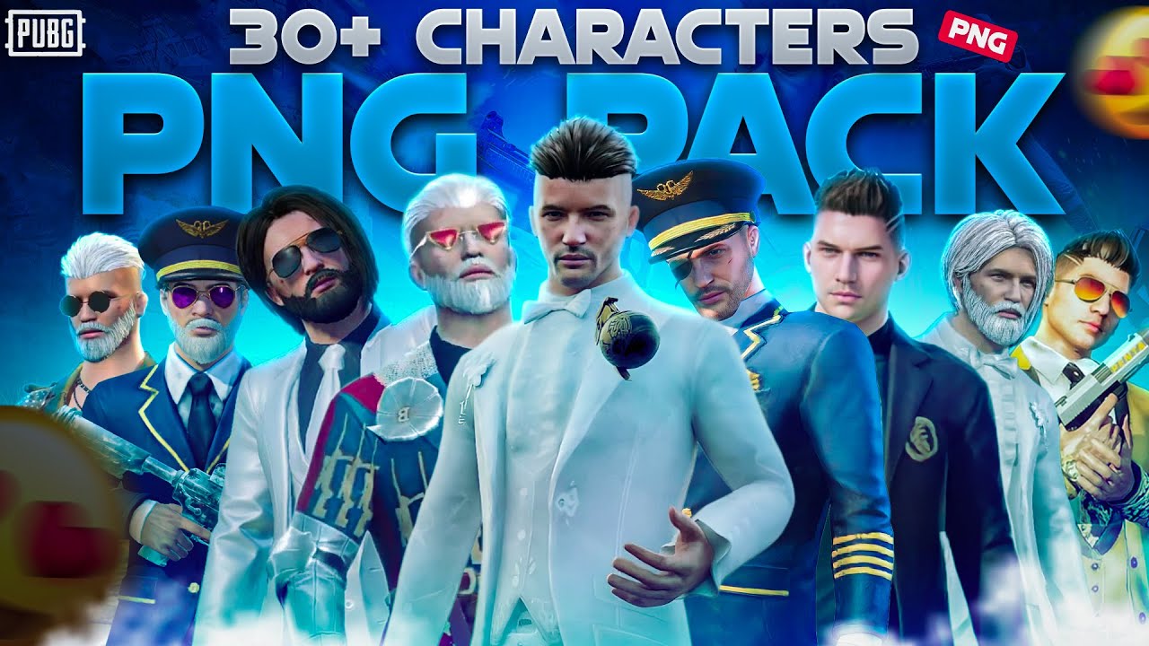 30+ PUBG/BGMI Characters Png Pack | Pubg Mobile Characters Png Pack For ...