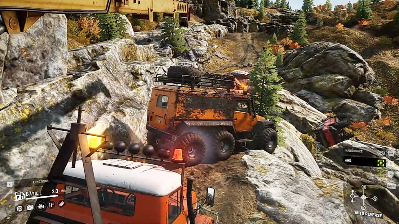 SnowRunner : YAR 87 HUMMER H2 STEP 310E Truck Recovering OFFROAD - YouTube