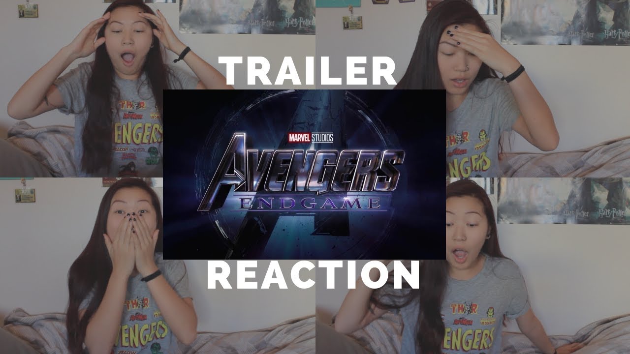AVENGERS: ENDGAME TRAILER REACTION! | caitlin rielly - YouTube