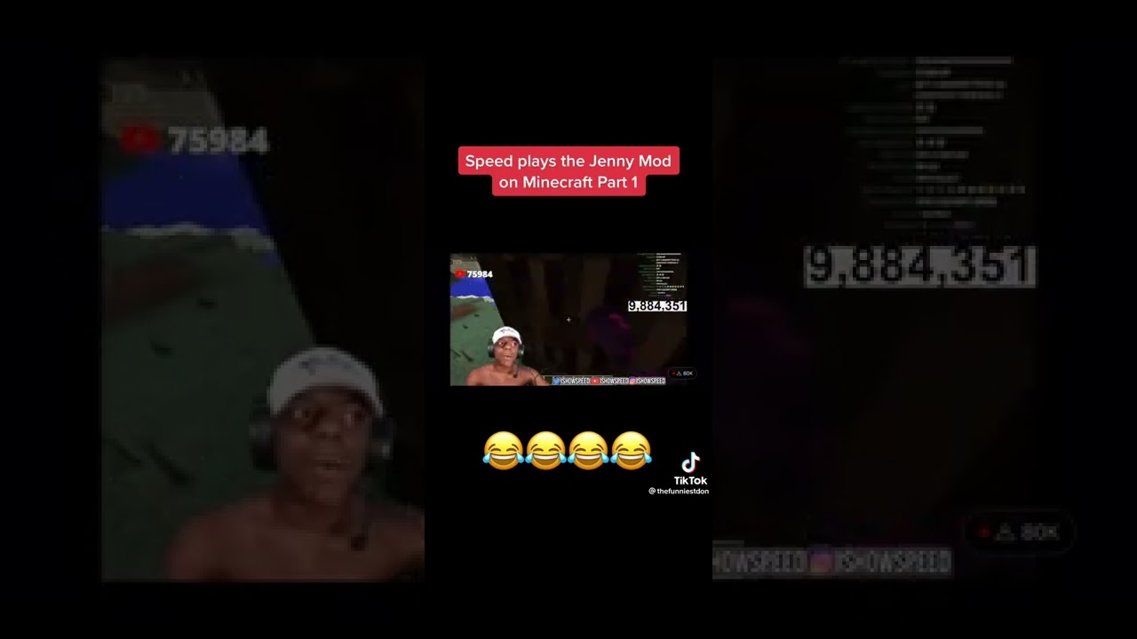Ishowspeed plays the Jenny Mod in the Minecraft - YouTube