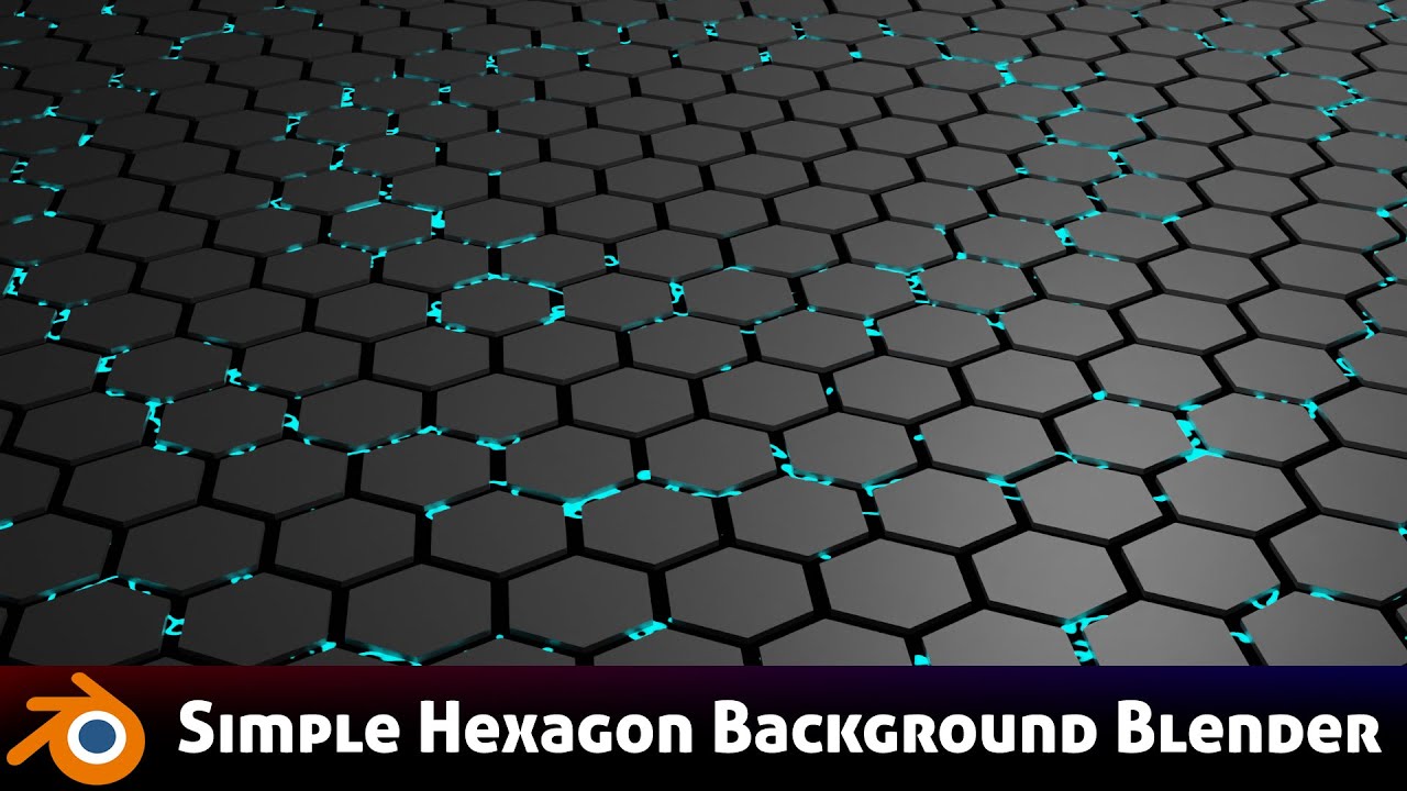 Simple Hexagon Background - Blender - YouTube