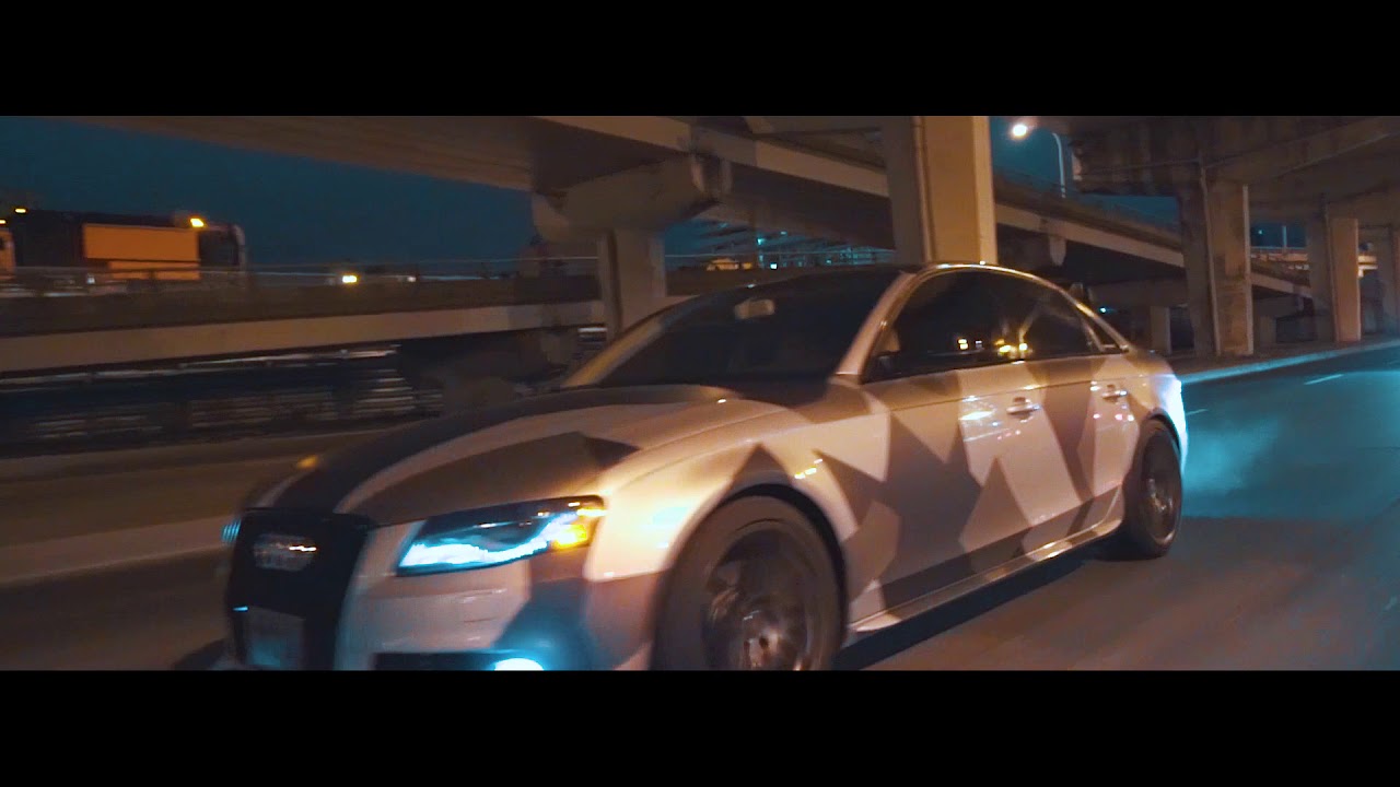 Urban Snow Camo Audi A4 on the streets of Toronto - YouTube